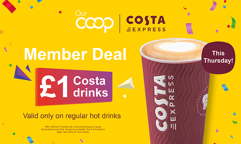 £1 Regular Costa | OurCoop